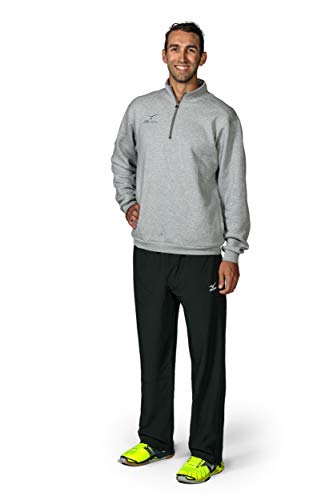 Mizuno 1/2 Zip Fleece Pullover, Heathered Diva Blue, Small