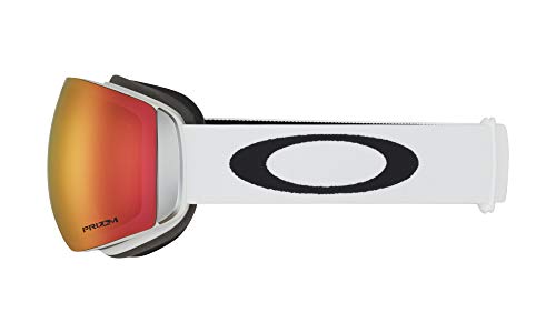 Oakley Flight Deck XM Snow Goggle (Matte White Frame/Prizm Torch Iridium Lens) with Large Goggle Soft Case