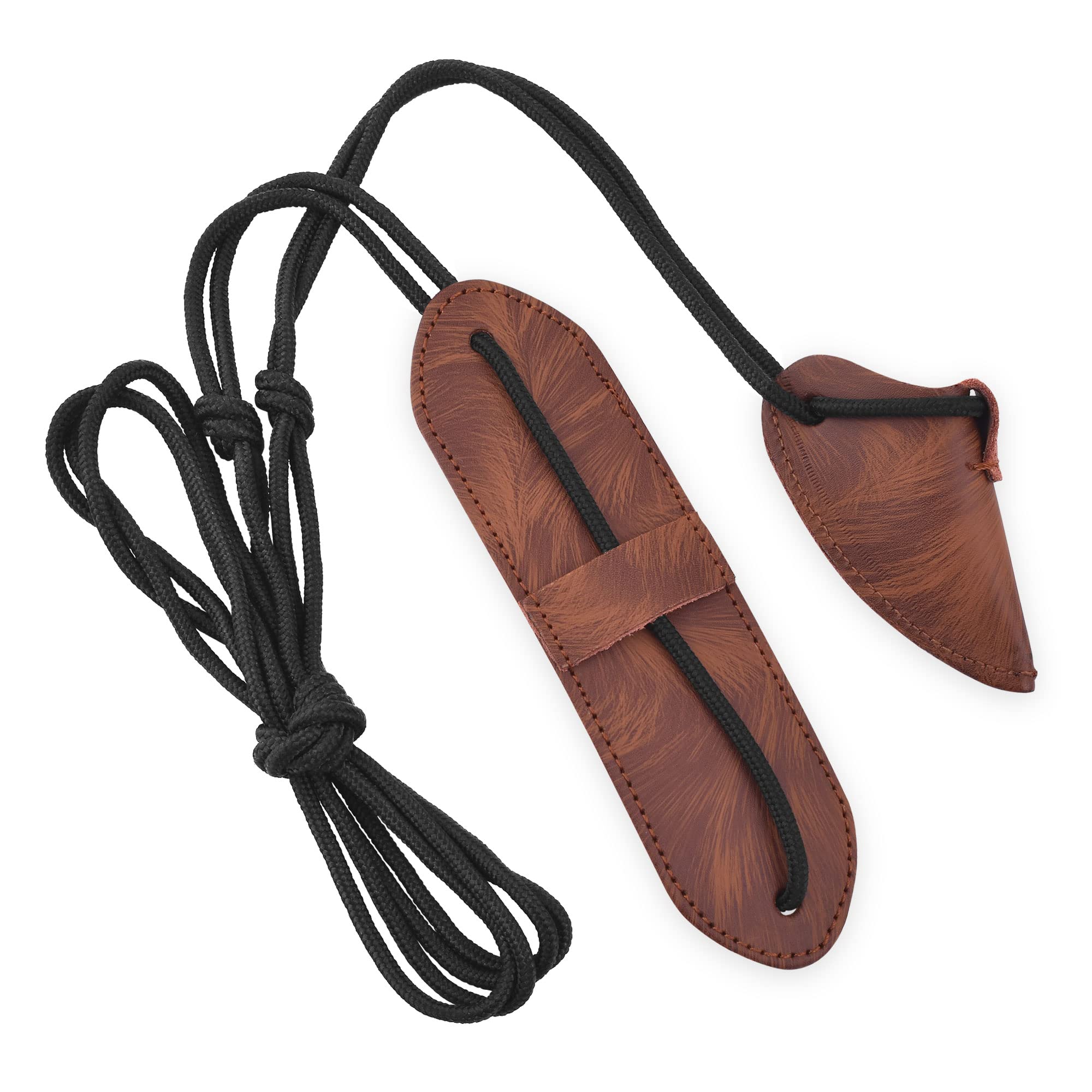 TURO SPORTS Leather Recurve Bow Stringers- Traditional Bow String Long Archery Tools Rope for Professionals Trainers and Beginners