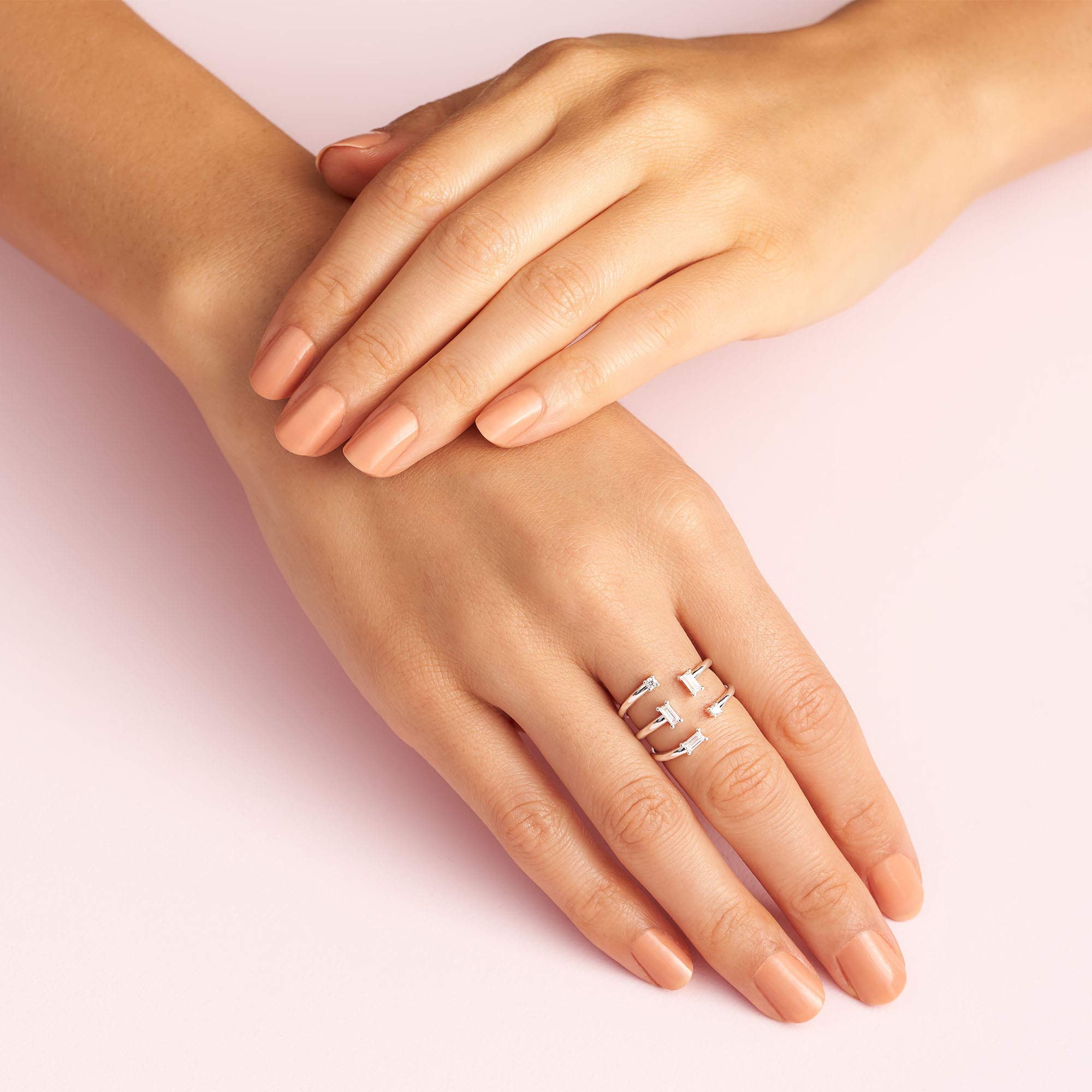 Pandora Jewelry Shards of Sparkle Cubic Zirconia Ring in Sterling Silver, Size 7