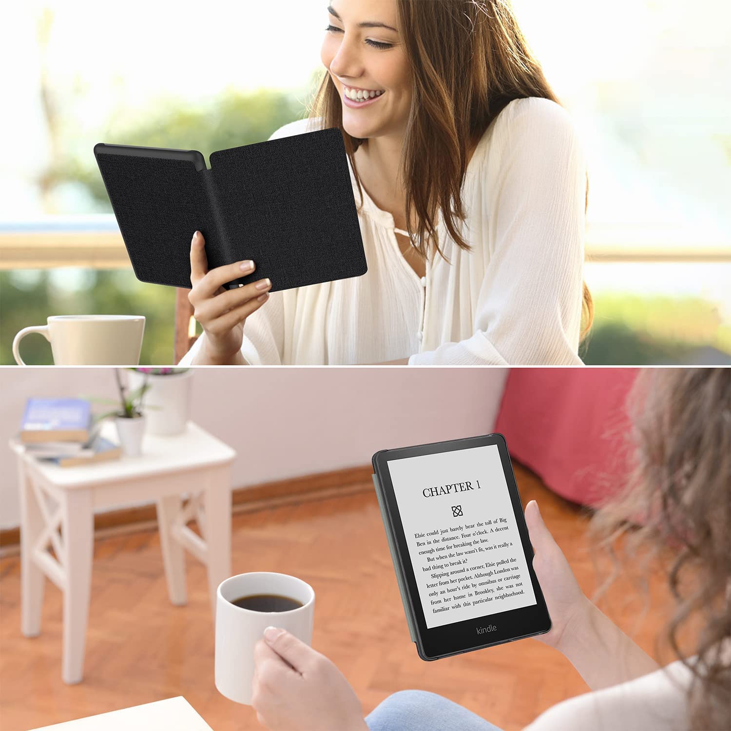 Soke Case for All-New Kindle Paperwhite,(Only Fit 11th Generation-2021 Release),Premium Slim Folio Cover with Auto Wake/Sleep for Kindle Paperwhite & Signature Edition 6.8" E-Reader,Black