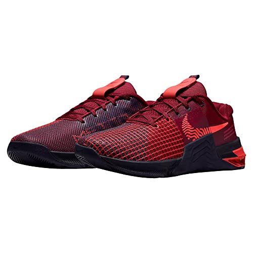 Nike Men's Metcon 8 Training Shoe (Team Red/Cave Purple/Blackened, us_Footwear_Size_System, Adult, Men, Numeric, Medium, Numeric_8_Point_5)