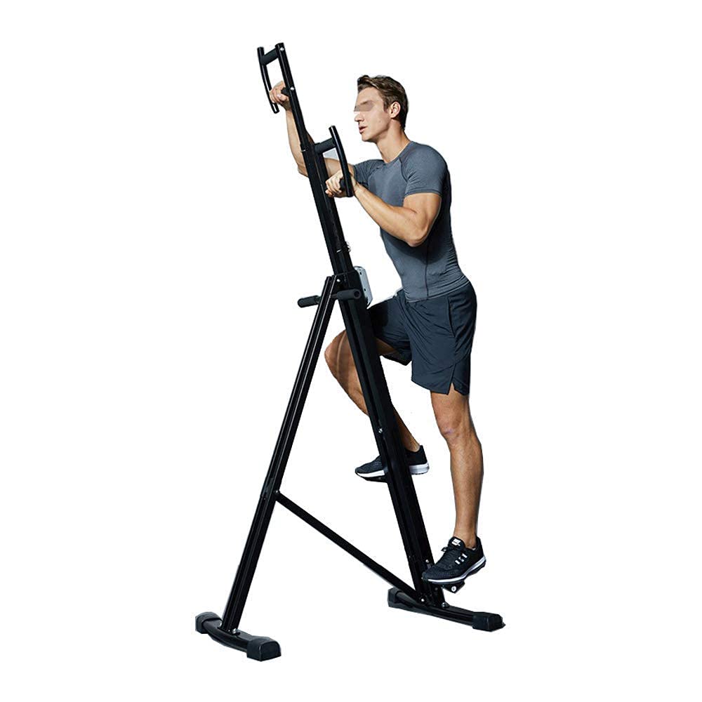 Vertical Climber Machine, Foldable Stair Stepper, Folding Vertical Climber Stepper Cardio Workout Fitness Gym for Home Gym