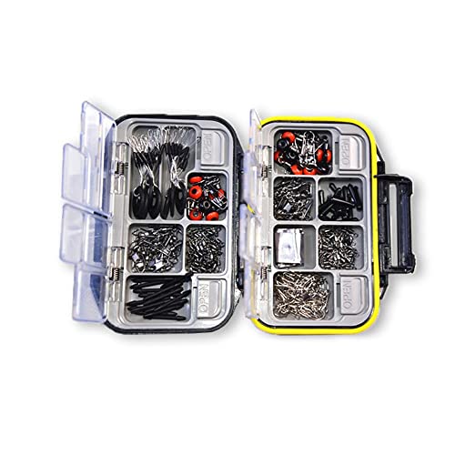 WDSHY 12 Compartments Plastic Fishing Box Bait Two-Color Fishing Tackle Boxes Fish Lures Hooks Storage Accessories (Color : D)