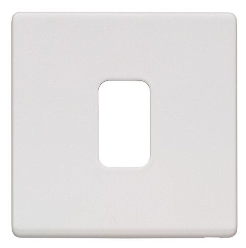 MK Electric Modular Front Plate, us:one Size, Porcelain White