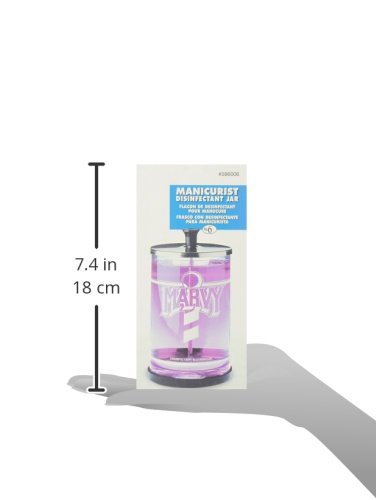 William Marvy No.6 Glass Manicurist Disinfectant Jar