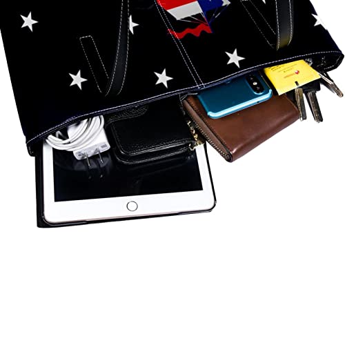 Women's Large Size Canvas Shoulder Bag Hobo Crossbody Handbag Casual Tote, Happy Columbus Day