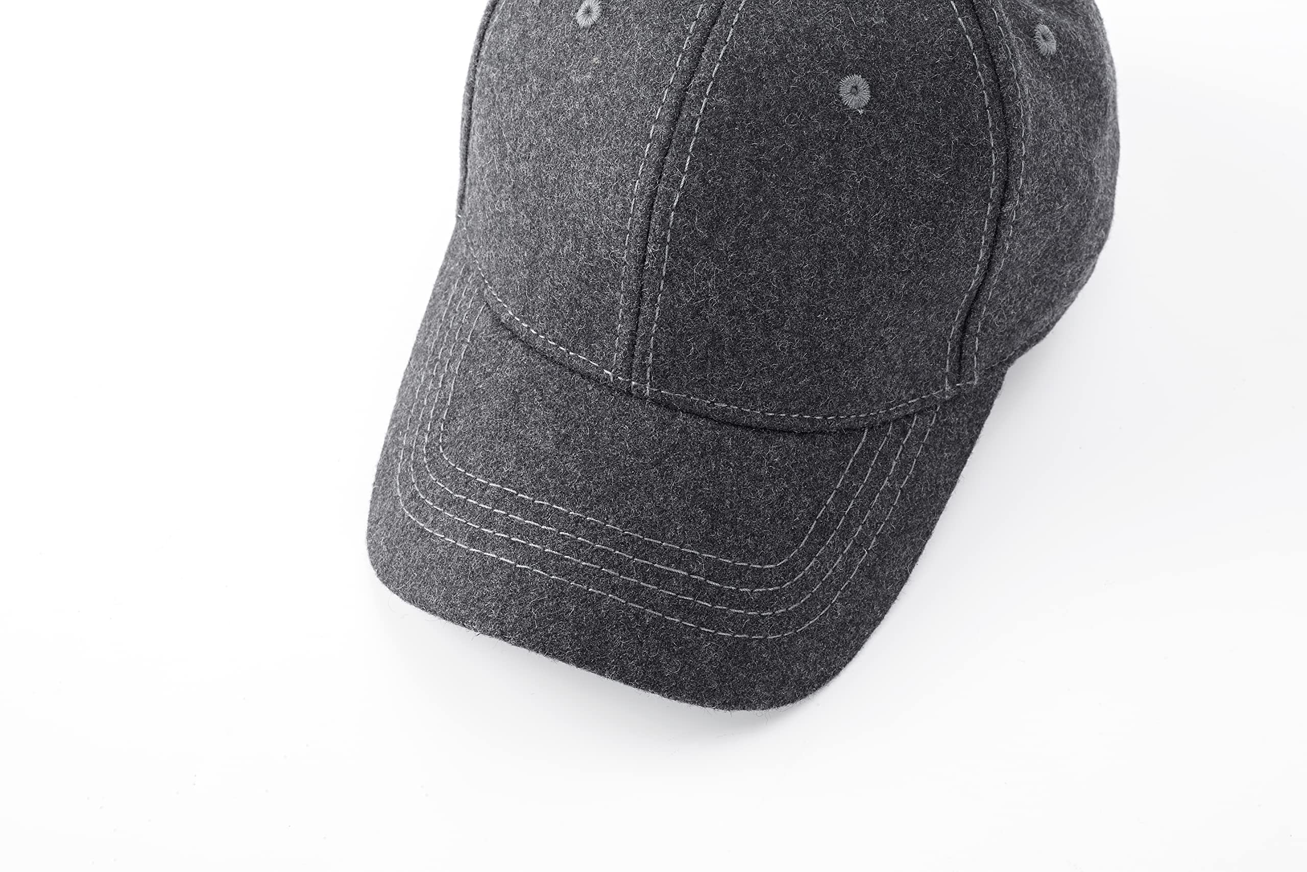 Save Green Life Adjustable Size of Warm Cashmere Baseball Cap Wool Hat Winter Unisex (Dark Gray), One