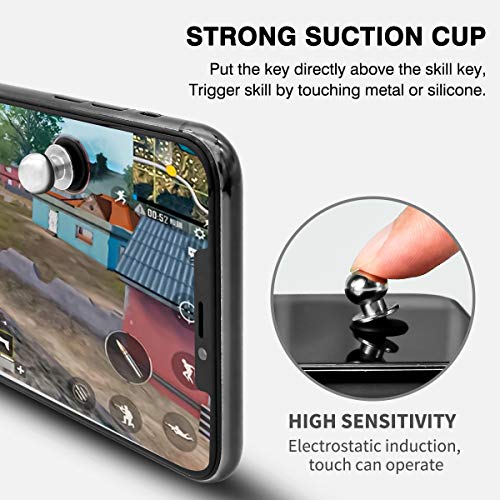 Newseego Mobile Game Controllers, [Quicker Response] Phone Trigger Key Mobile Shooter Aim & Fire Buttons Physical Joystick for Knives Out/Rules of Survival L1R1 for iOS Android Phone-2 PCS