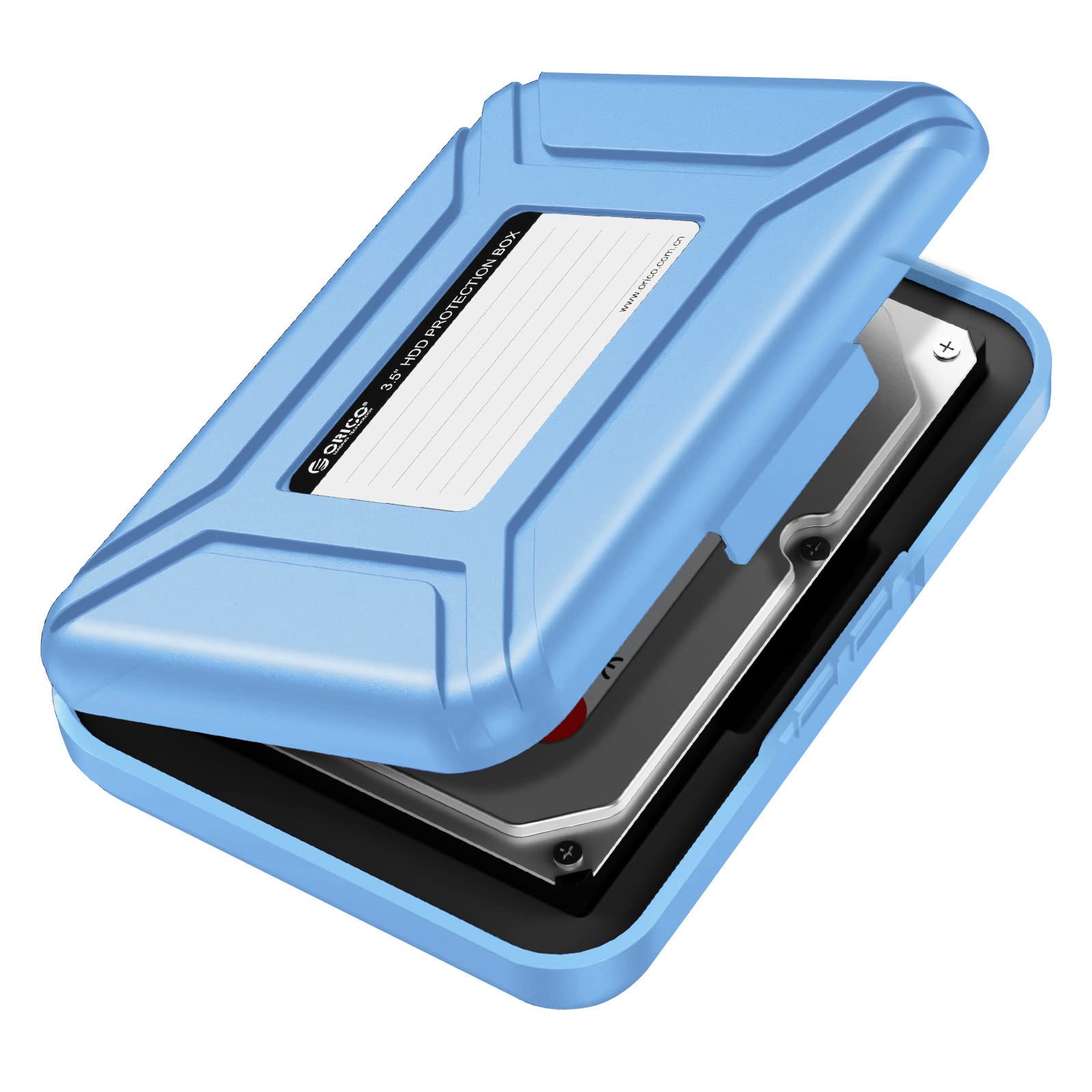 ORICO Hard Drive Case 3.5 inch HDD Storage Protective Bag Anti-Static and Shockproof External Hard Drive Suit for WD,Seagate,Toshiba-PHXBL