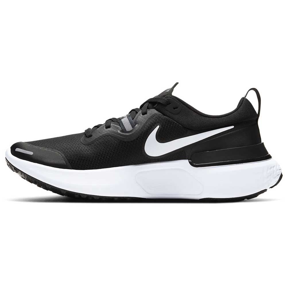 NIKE Men's Stroke Running Shoe, Black White Dk Grey Anthracite Volt, 6