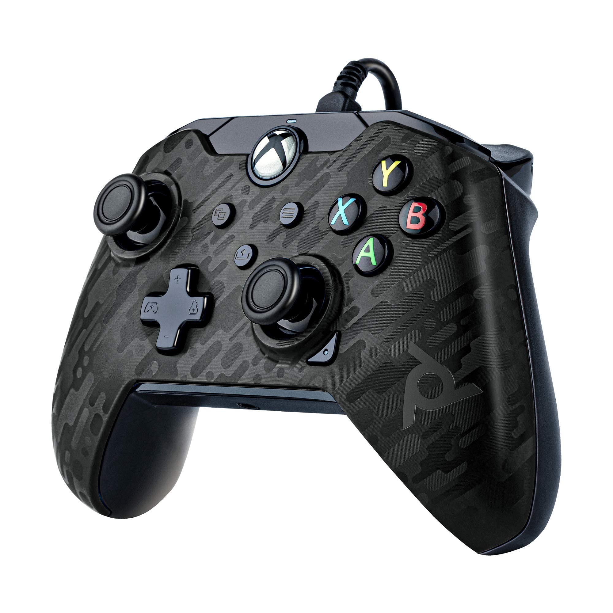 PDP Gaming Wired Controller: Phantom Black - Xbox Series X|S, Xbox One, PC - Summer 2021 Model (Renewed)
