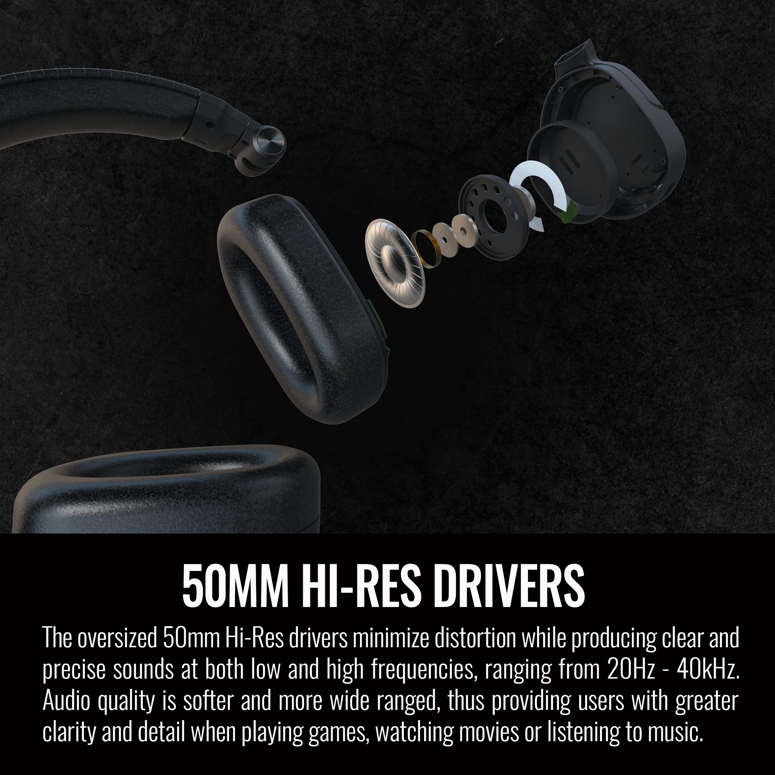 Thermaltake Argent H5 RGB 7.1 Surround Gaming Headset, 50mm Hi-Res Drivers, Compatible with PC, Xbox One, PS4, Mac, Mobile and Nintendo Switch, Black, GHT-THF-DIECBK-31