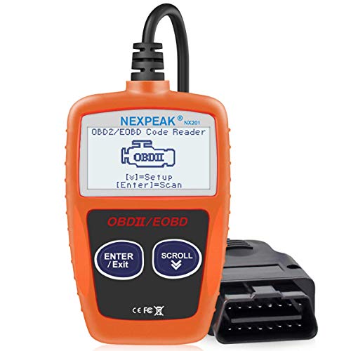 NEXPEAK Enahcned & Portable OBD2 Scanner NX501 Supports Battery Monitoring and Upgrade Online