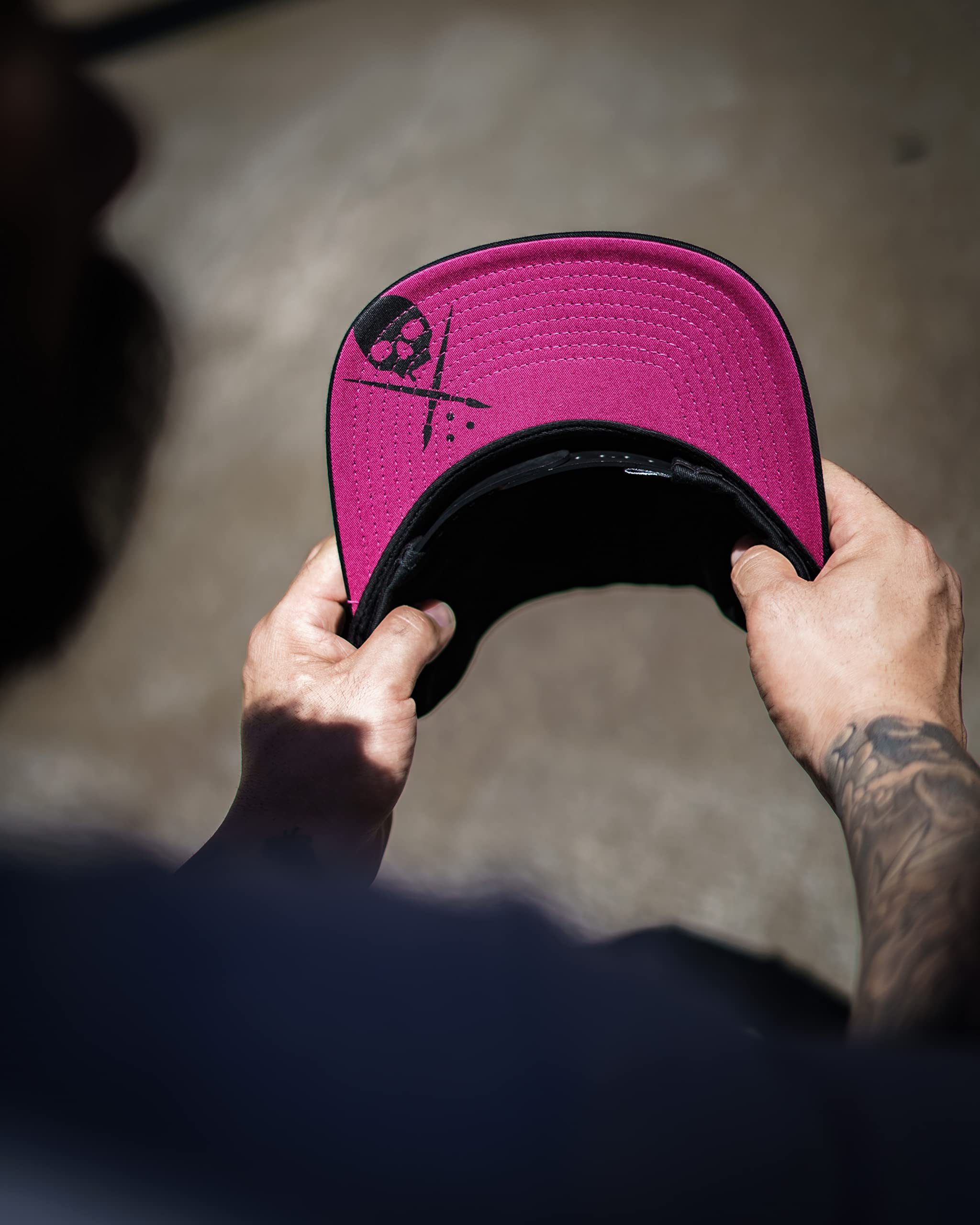 Sullen Hurricane Snapback Tattoo Lifestyle Hat (Black)