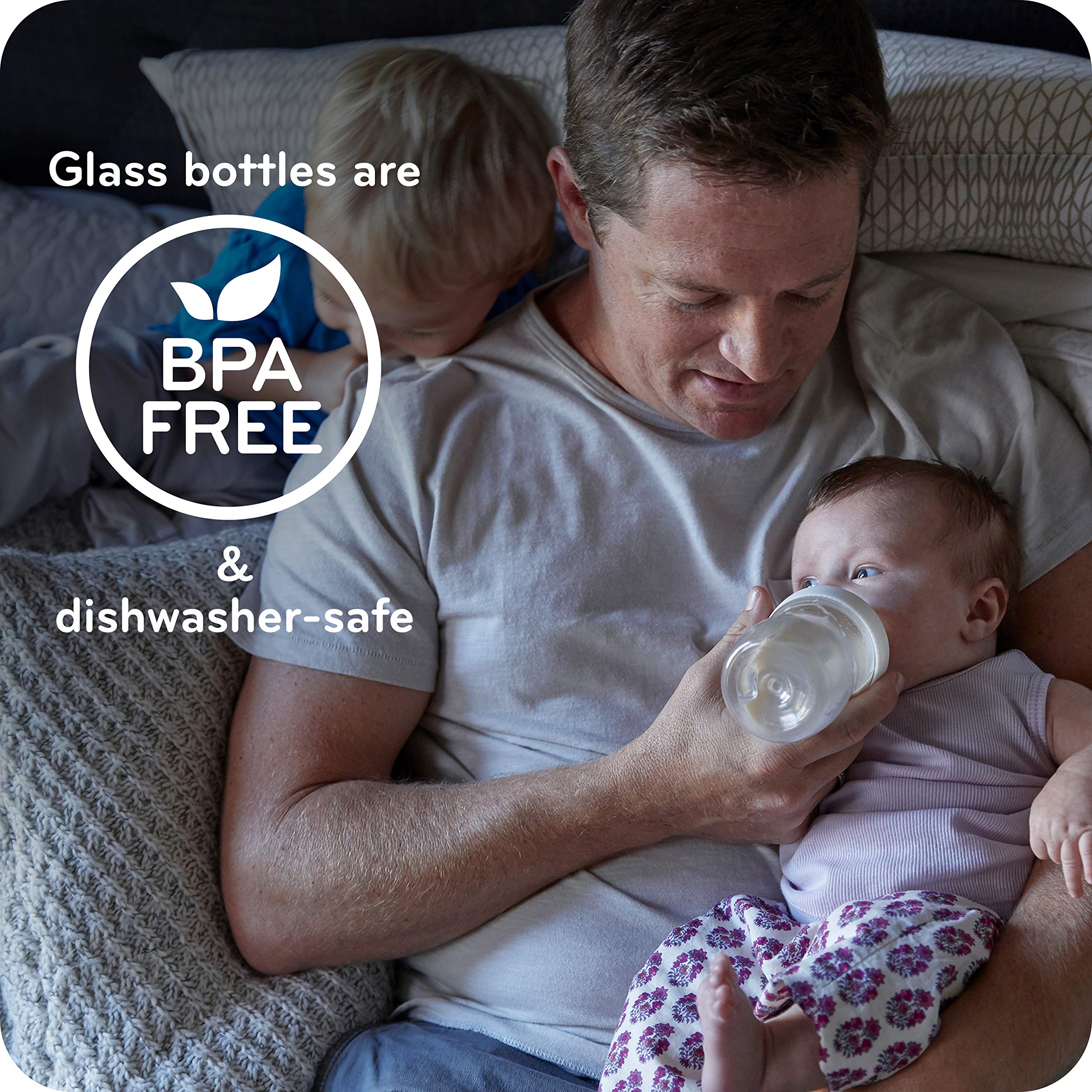 NUK Simply Natural Glass Baby Bottles