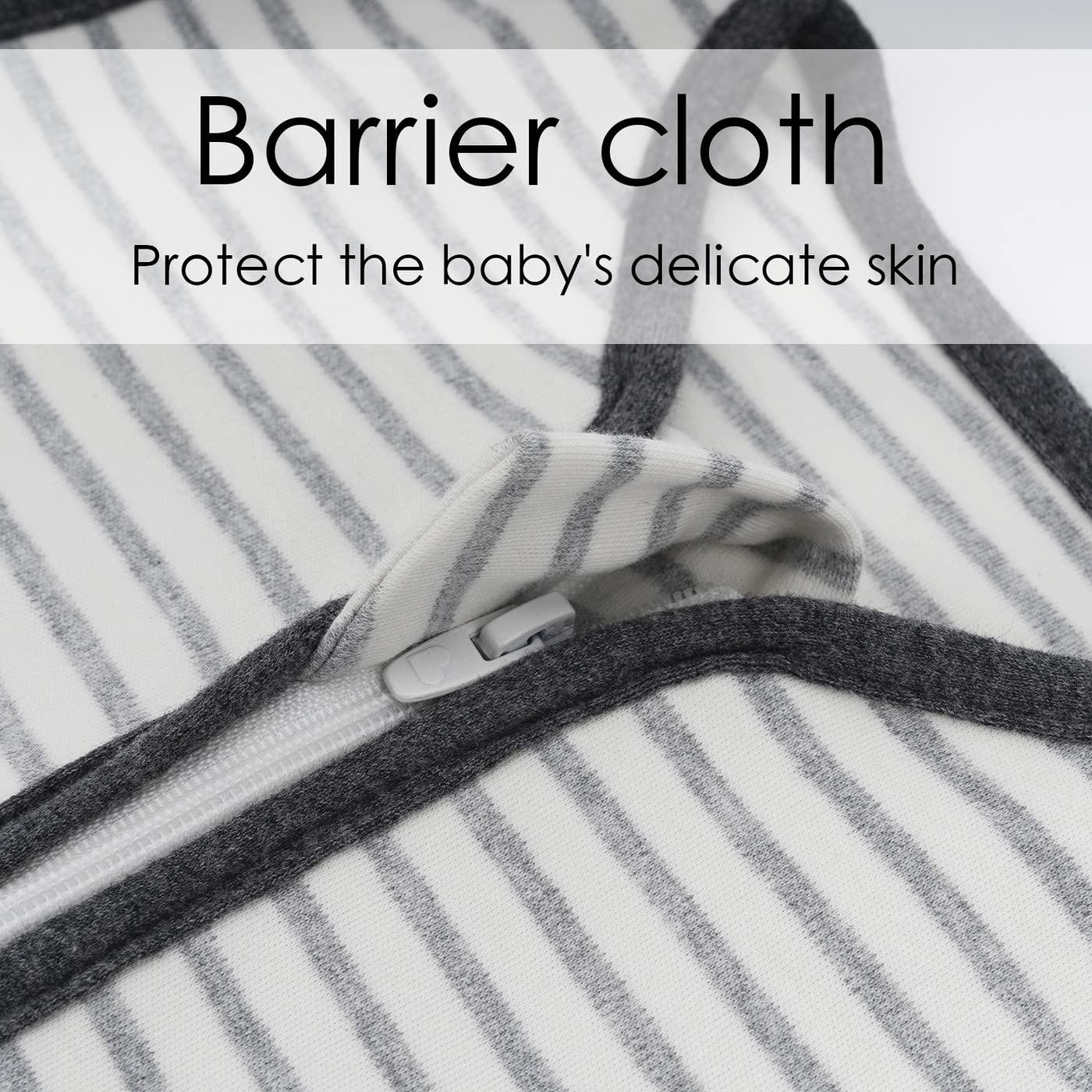 ZIGJOY Swaddle Wearable Blanket, 100% Cotton Baby Sleep Bag 1.0 TOG Swaddle Sack 0-6months (Stripe)