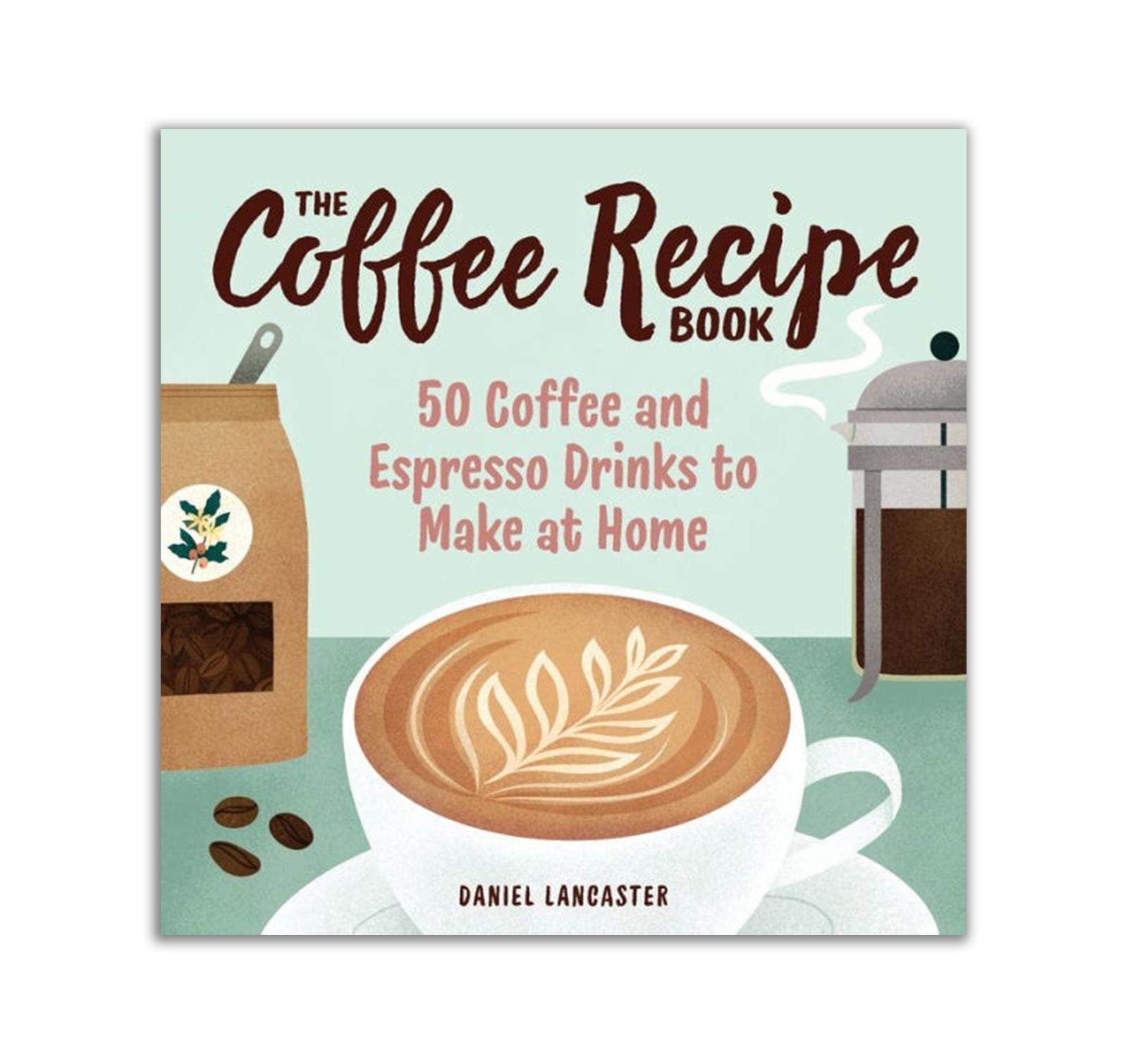 Smeg 50s Retro Style Espresso Machine Bundle with The Coffee Recipe Book (Pastel Green)