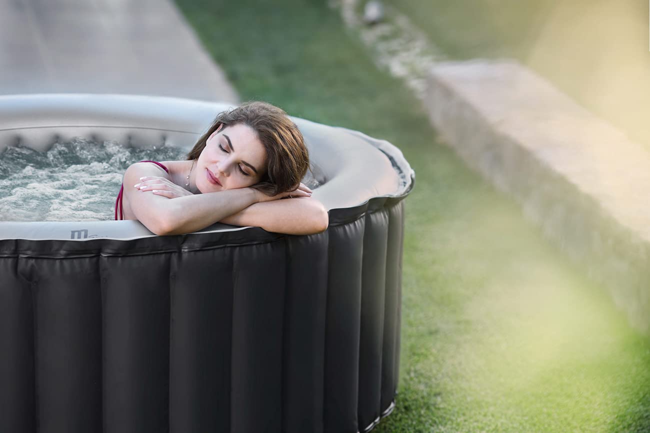 MSPA Lite Silver Cloud Relaxation and Hydrotherapy Spa Round 4 Person M-011LS