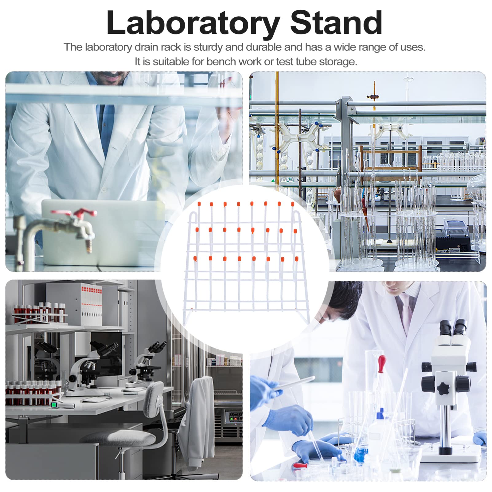 ULTECHNOVO Test Tube Rack tube drying rack lab drying rack beaker drying rack Laboratory Drying Rack