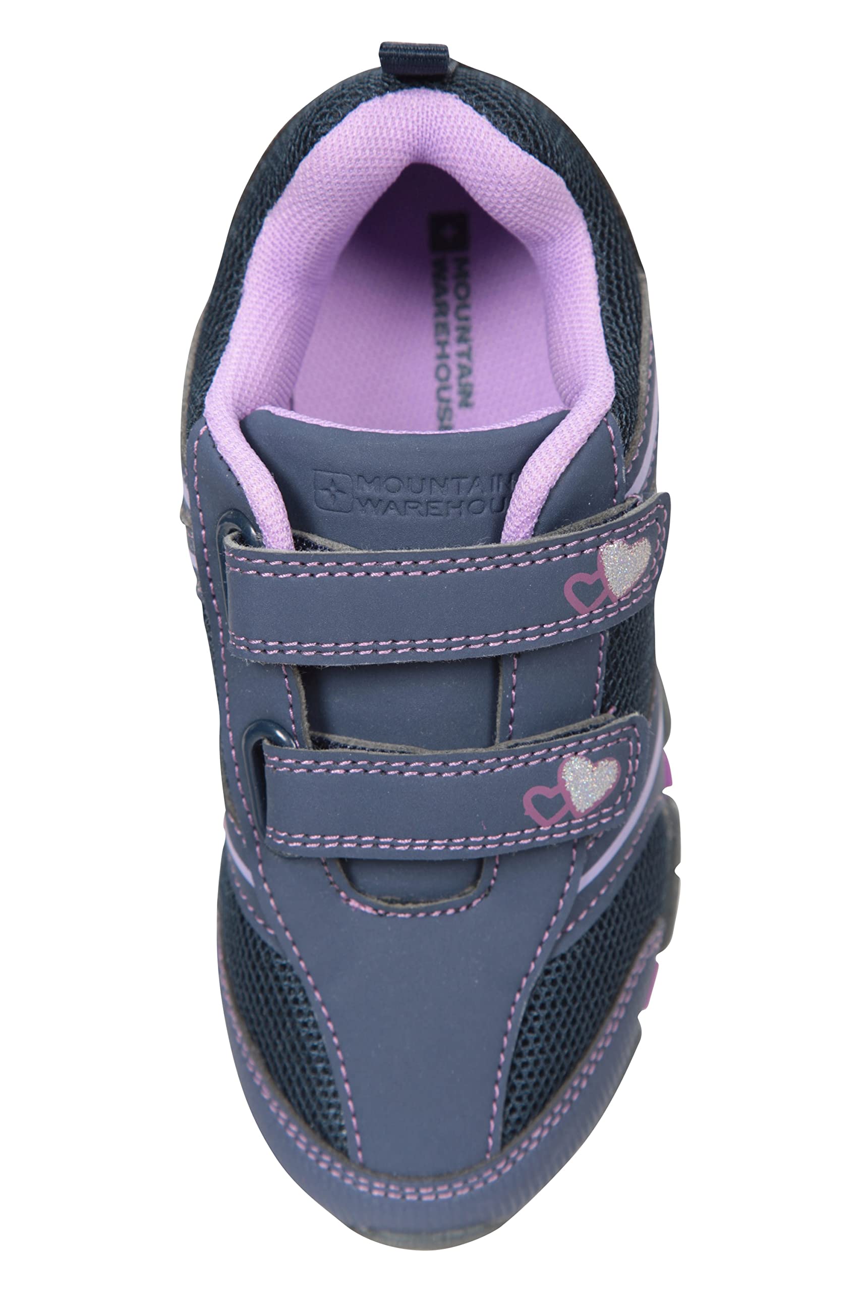 Mountain Warehouse Light Up Adaptive Toddler Shoes Purple Kids Shoe Size 12 US
