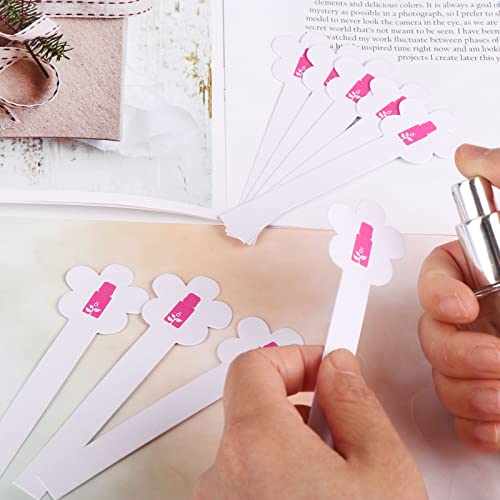 TBoxBo 200 Pack Perfume Test Strips Flower Shape Perfume Paper Strips Premium Fragrance Test Strips for scents and Essential Oils, QEE2124151ADS