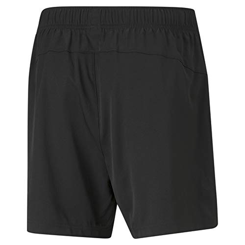 PUMA mens Active 5" Woven Shorts, Puma Black, Large US