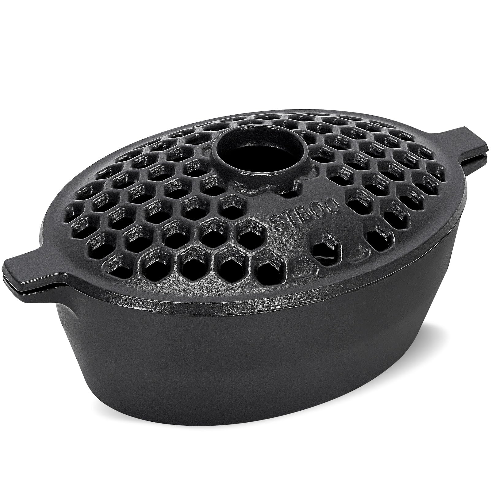 Wood Stove Steamer, Cast Iron Fireplace Humidifier, Indoor Humidifier for Home Heating, Black Bowl Fireplace Stove Covers Accessories Decorative, Matte Black Finish, Rust Resistant, 2.7 Quart Capacity