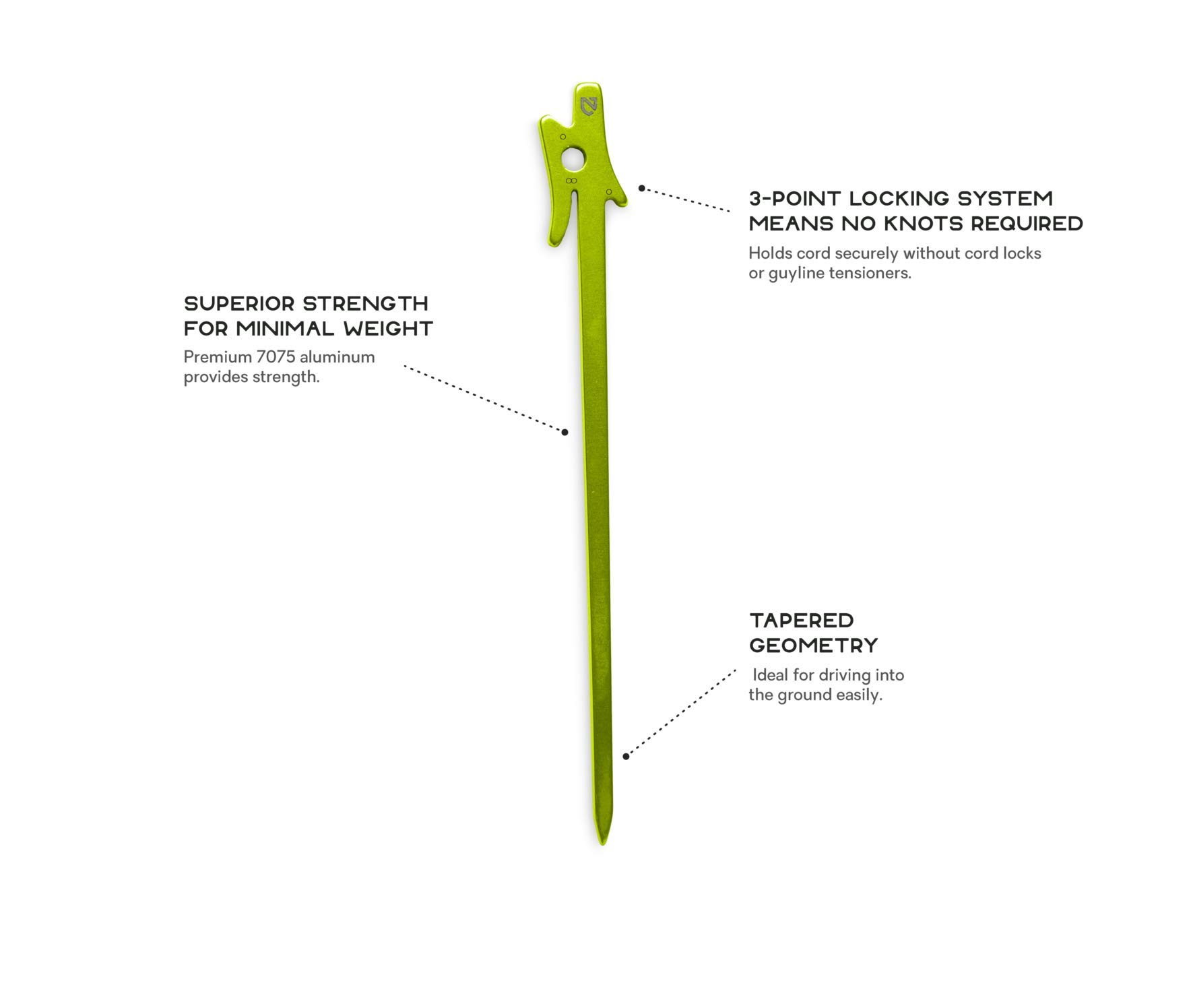 Nemo Airpin Tent Stakes, Set of 4