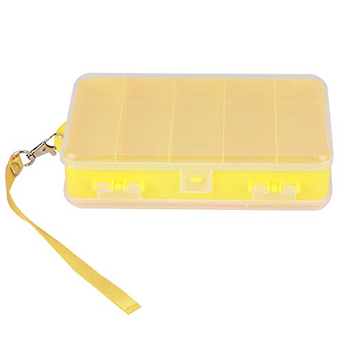 Sturdy Fishing Tackle Box, Bait Hooks Organization Solutions 18x10.2x4.8cm/7.1x4x1.9inch Lure Bait Hooks ABS