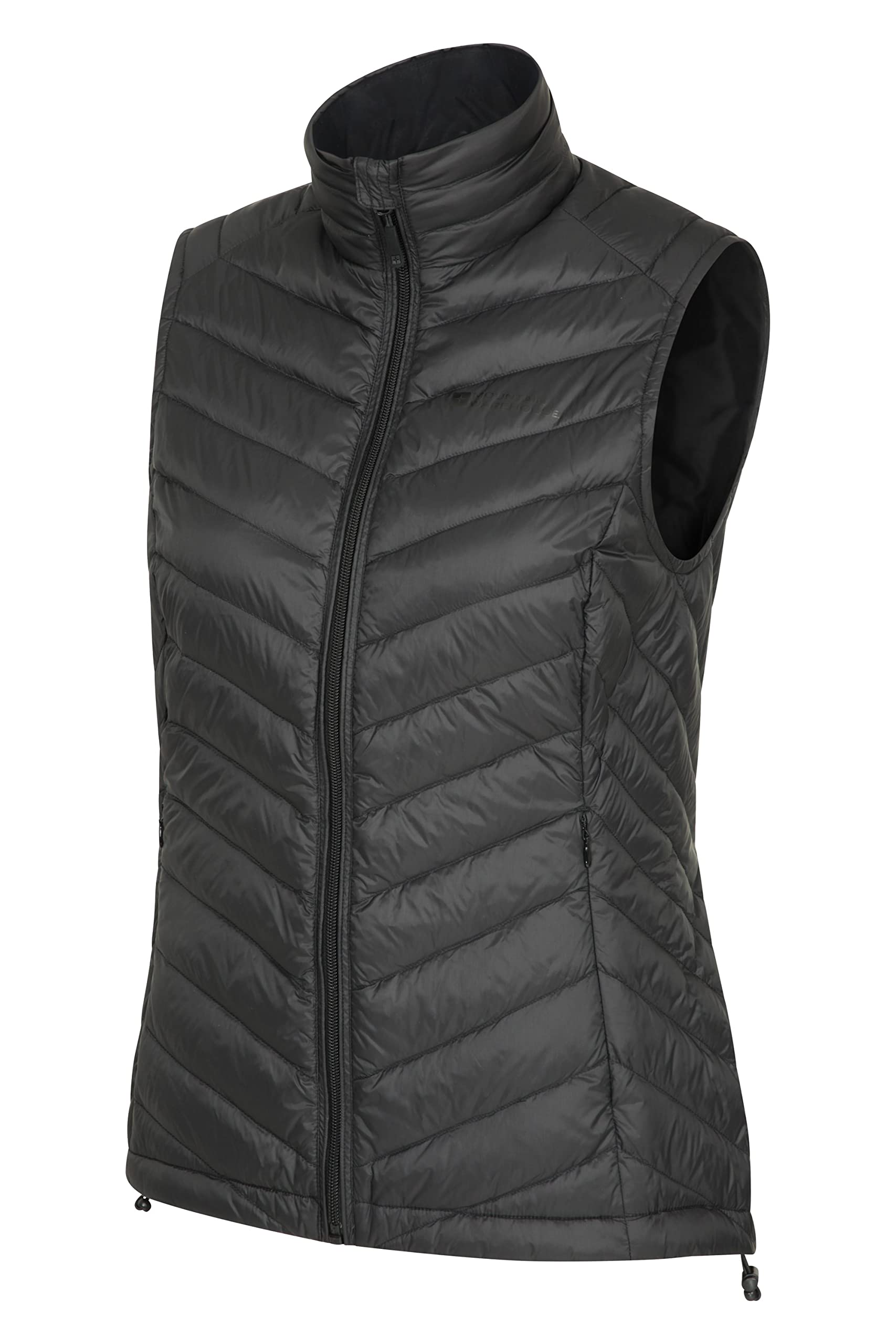 Mountain Warehouse Featherweight Womens Winter Down Gilet -Bodywarmer Black 8