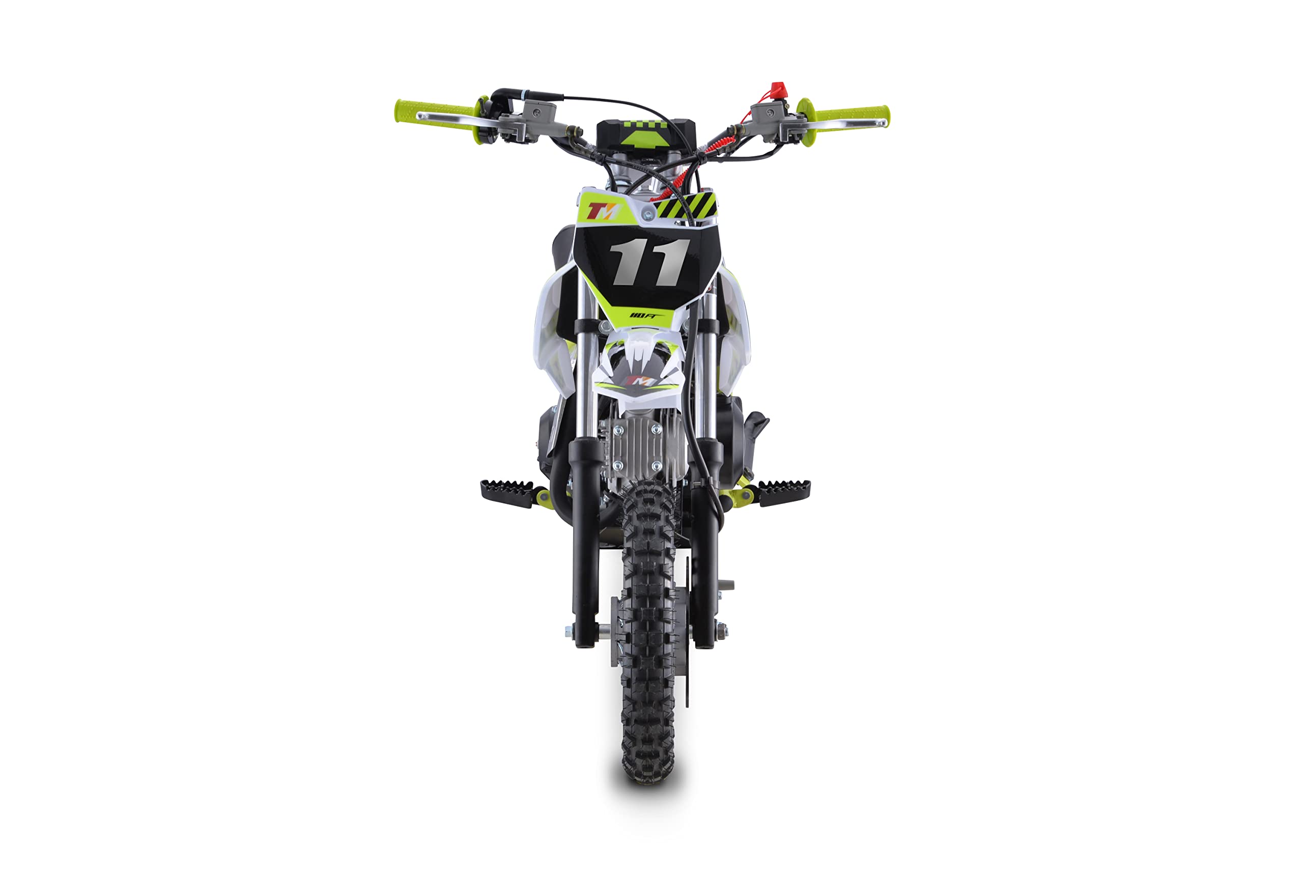 Trailmaster TM11 Dirt Bike 110cc Automatic Great Kids Bike, More power 25" inch seat 10 inch rims (green)