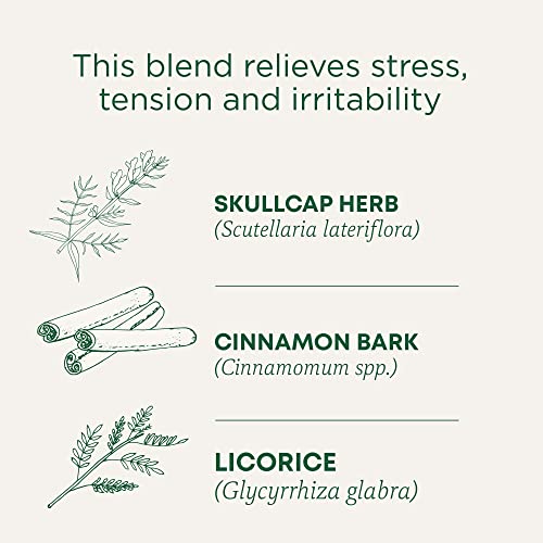 Traditional Medicinals Tea, Organic Stress Ease, Relieves Tension, Promotes Relaxation, 16 Tea Bags