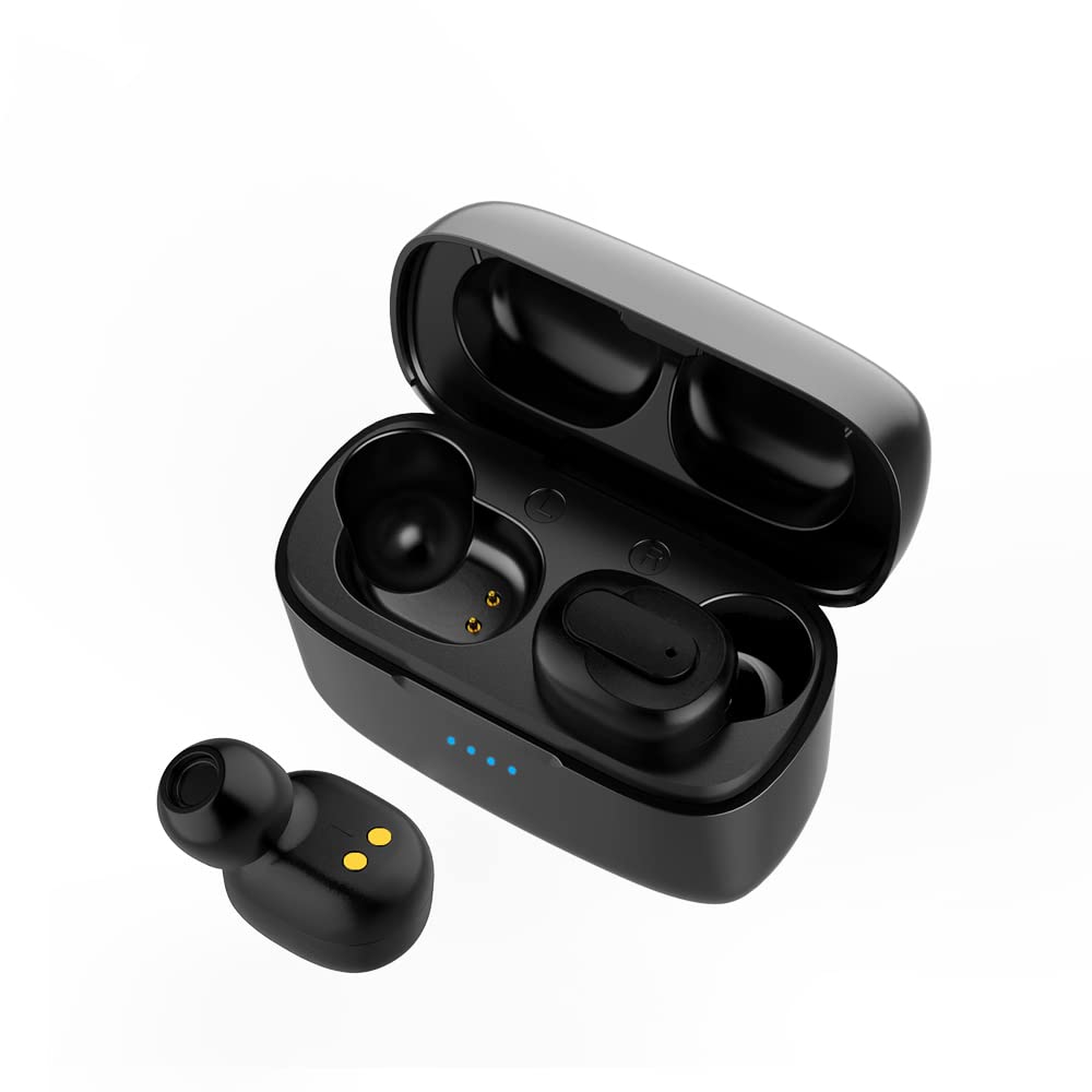 Uncahome True Wireless Earbuds, Bluetooth Earphones Touch Control with Wireless Charging Case, Waterproof Stereo Earbuds in-Ear, Built-in Mic Headsets, Premium Deep Bass for The Sport