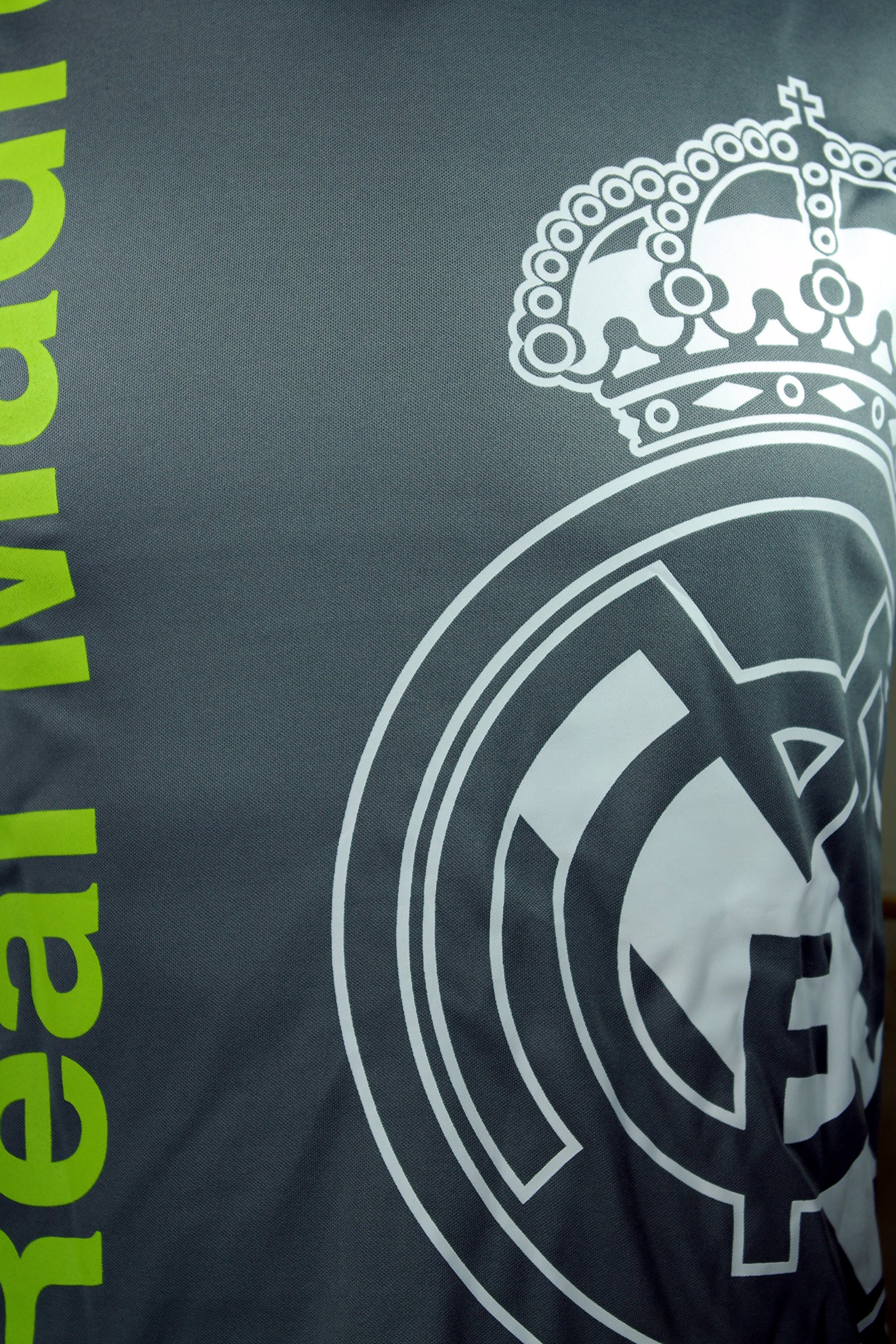 Rhinox Group Compatible with Real Madrid Official Soccer Youth Poly Jersey -05 YS Black