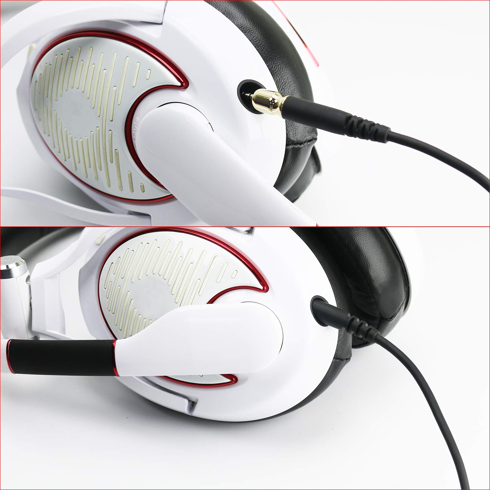 NewFantasia Replacement Audio Cable Compatible with Sennheiser Game ONE, Game Zero, PC 373D, GSP 350, GSP 500, GSP 600 Gaming Headsets 1.3m/4.3ft