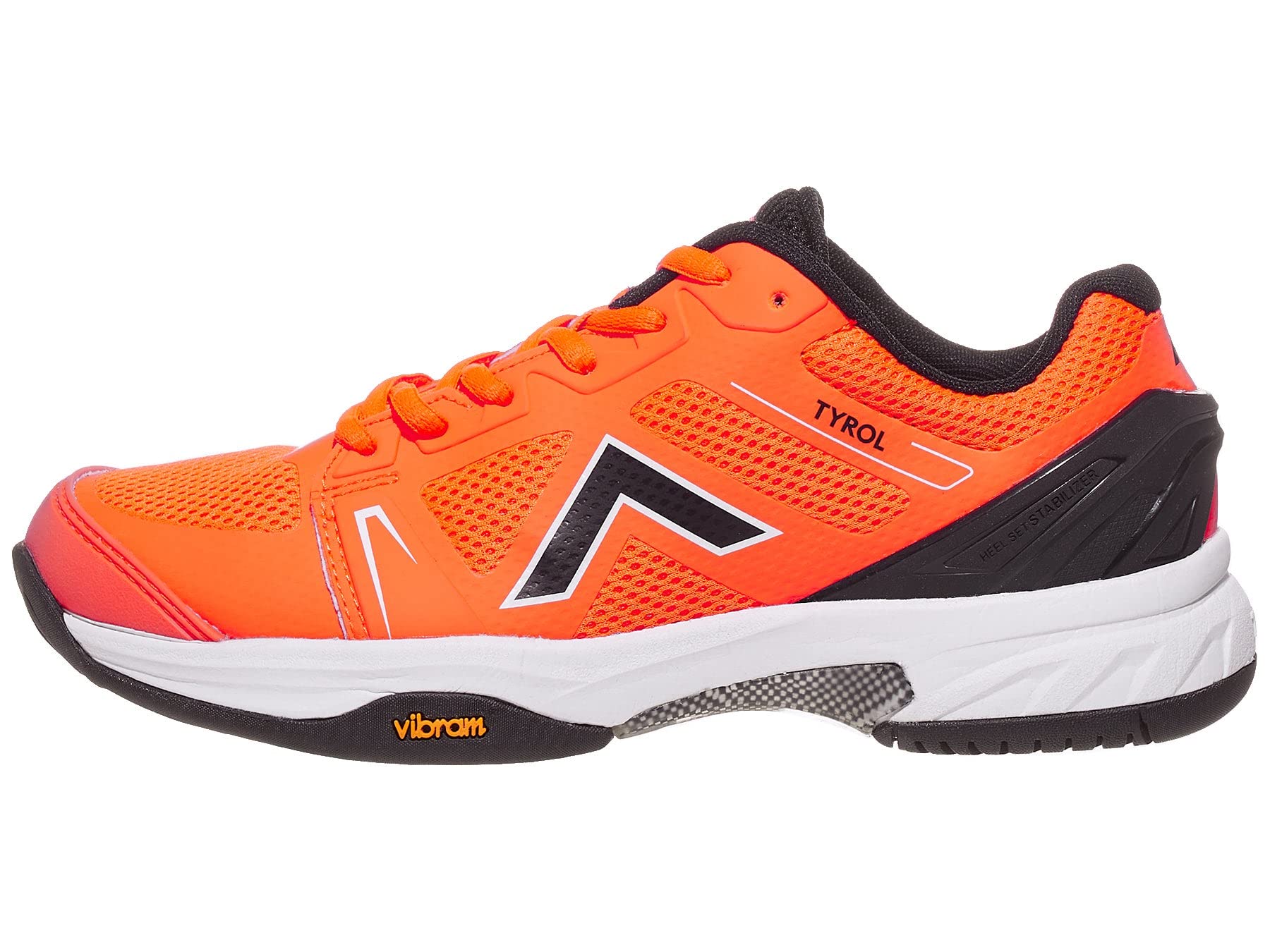 Tyrol Men's Drive V Pickleball Shoe (Orange/Black) (10.5)
