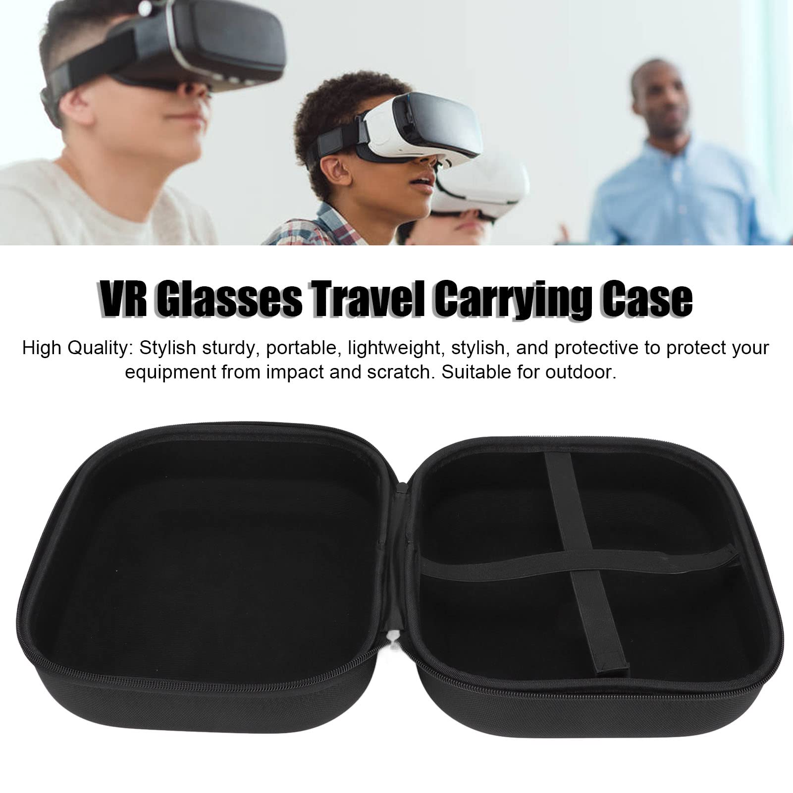 Storage Box For Vr Glasses,Hard Travelling Case Protective Storage Carrying Case for Oculus Quest 2 and Accessories, Gaming Headphones, Hard Travelling Case for Oculus VR Glasses Travel Carrying