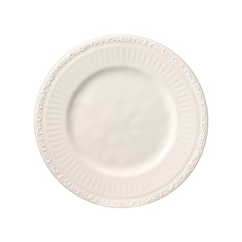 Mikasa Italian Countryside Melamine Outdoor Dinnerware Set, Service for 4, Cream, 12 Piece