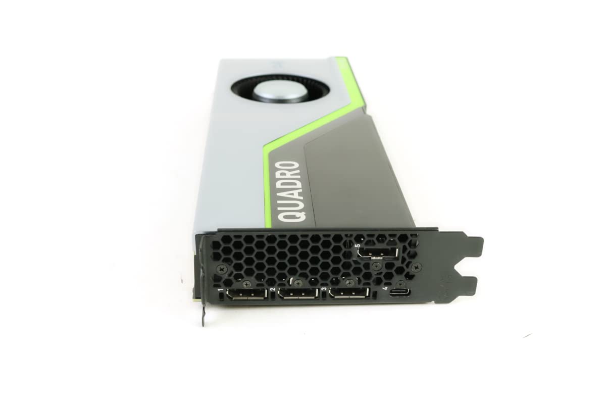 PNY QUADRO RTX 5000 Graphic Card - 16 GB GDDR6 - Dual Slot Space Required - 4096 bit Bus Width - Fan Cooler - OpenACC, OpenGL 4.5, DirectX 12, OpenCL, 4 x DisplayPorts (Renewed)