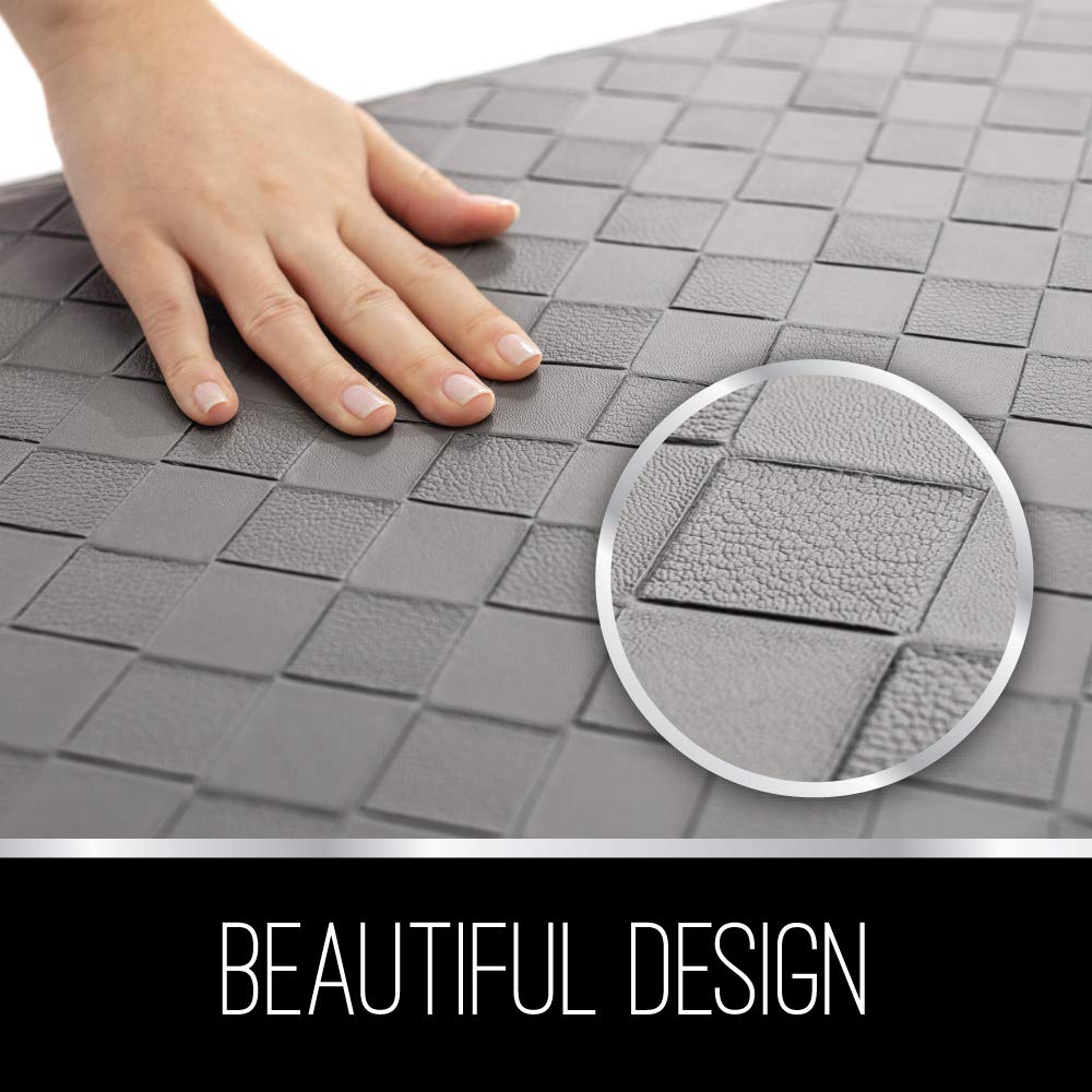 Ninja Brand Premium Floor Comfort Mat, Ergonomically Engineered, Extra Support Floor Pad, Commercial Grade Rug for Kitchen, Gaming, Office Standing Desk Mats, 20x39 Inches, Jet Black