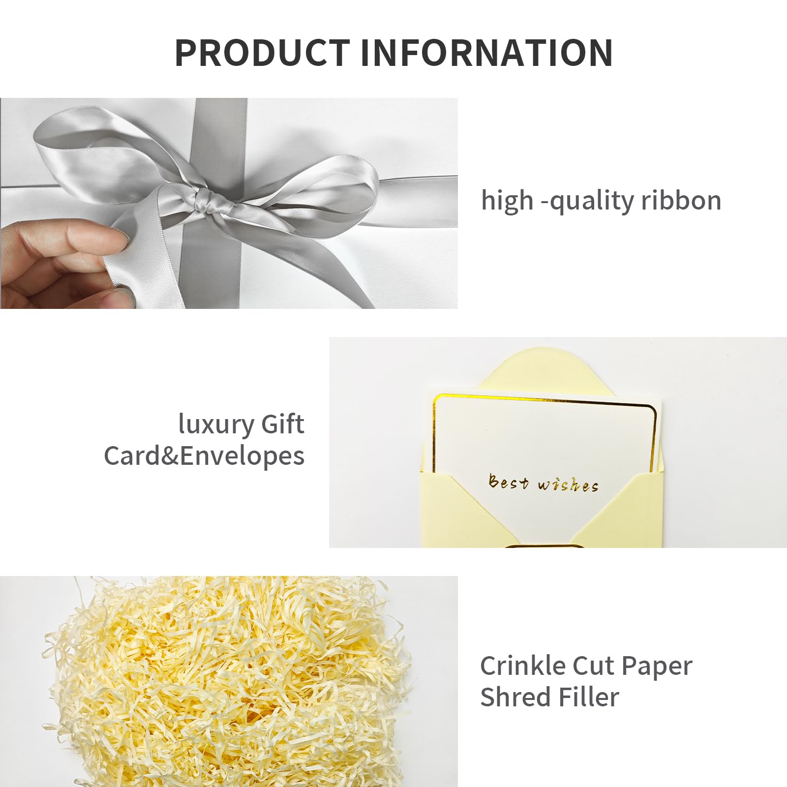 YINUOYOUJIA Large Gift Box 12x12x10 Inches,White Gift Boxes for presents,Birthday Gift Box,Present box Gift Box Packaging for Valentine's Day,Mother's Day,Christmas,Anniversariesā¦