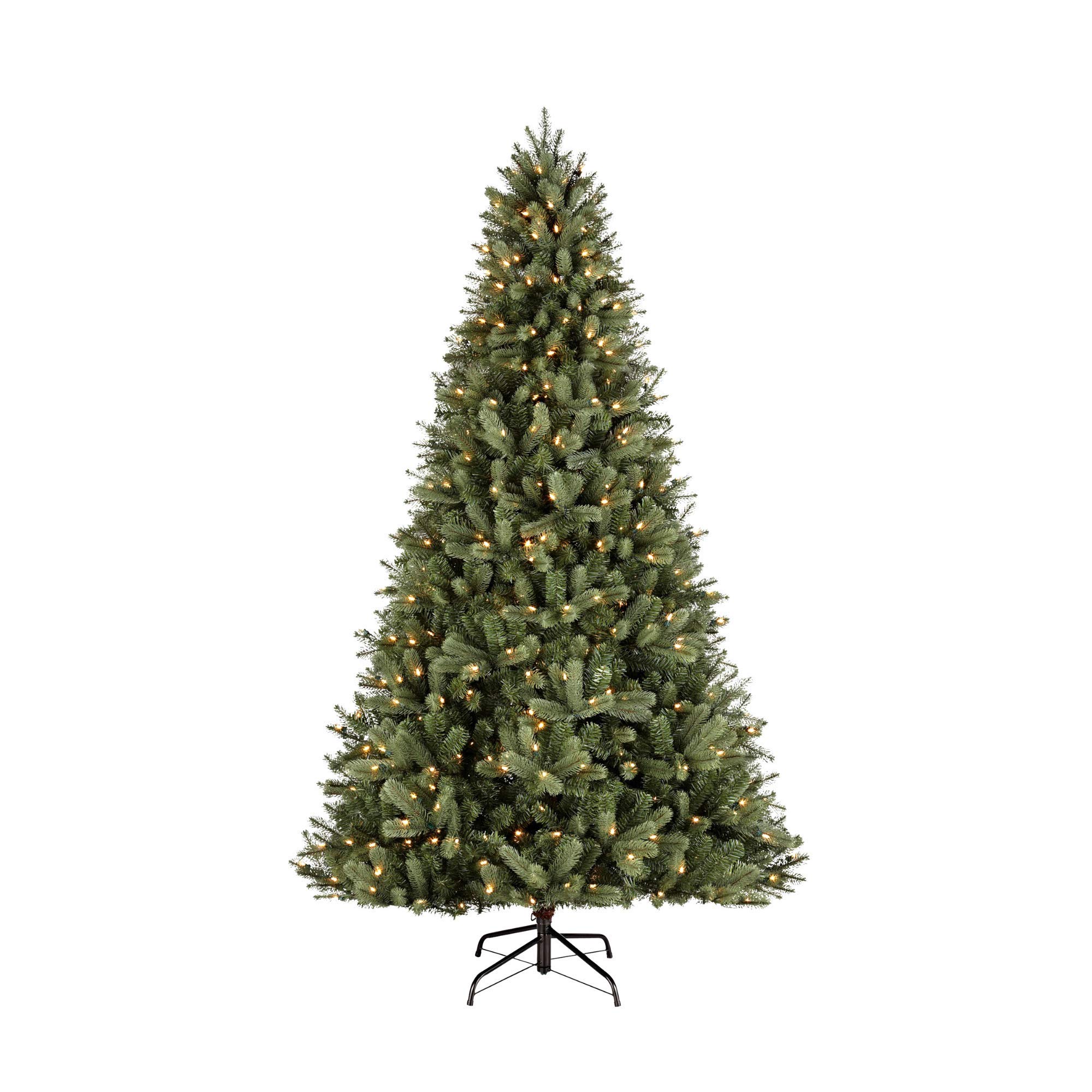 NOMA CTI1514418 7.5 Foot Winston Artificial 1789 Branch Tips Spruce Prelit with 500 Warm White LED Lights Holiday Christmas Tree, Green