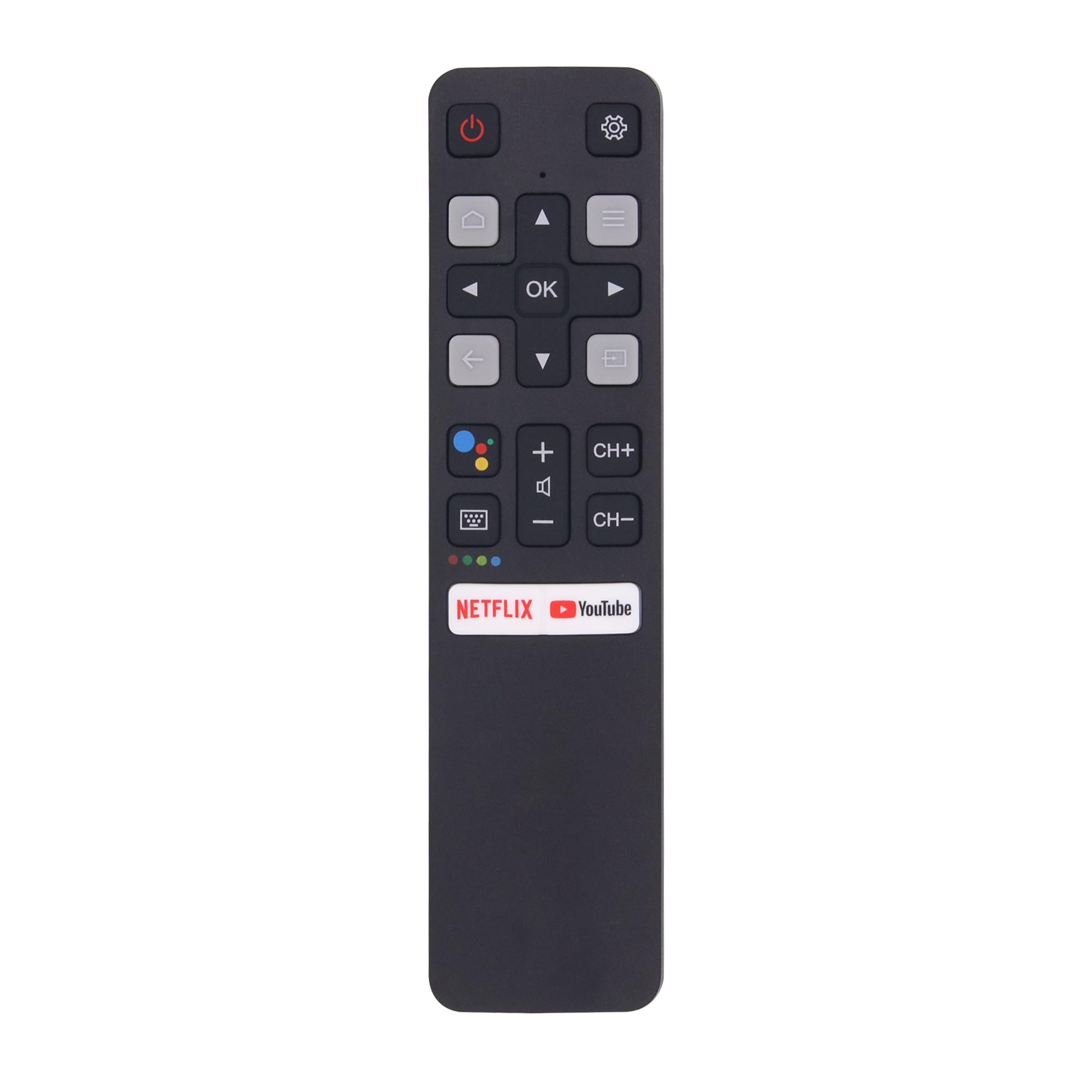 New Replacement Remote Control RC802V FNR1 Fit for TCL Android 4K Smart TV 50S434 55S434 75S434 40S330 70S430 32S334 55S435 50S435 43S434 32S6500A [NO Voice Function]