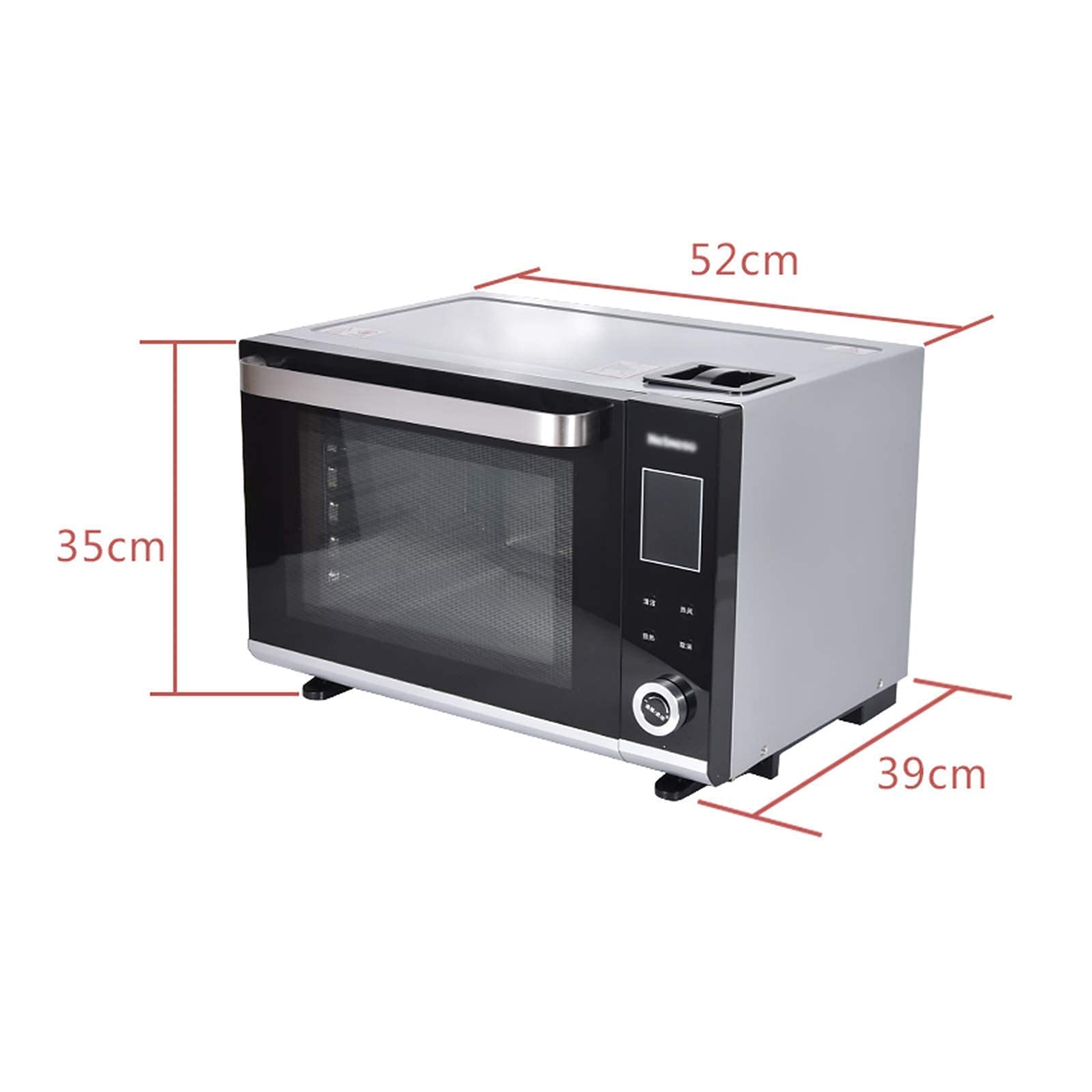 Microwave Oven in Silver Tact Premium Convection Halogen Oven Cooker Built in Electric Single Oven Stainless Steel Ideal for Roasting,Baking