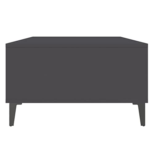 Modern Coffee Table Dining Table Coffee Table Corner Coffee Table Gray 40.7"x23.6"x13.8" Engineered Woodfor Living Room,Home,Office,Living Meeting Room