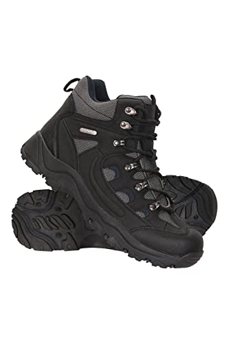 Mountain Warehouse Adventurer Mens Waterproof Hiking Boots Black 7 M US Men