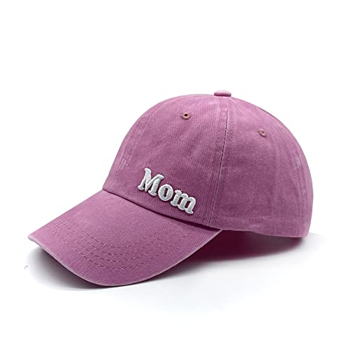 Waldeal Embroidered Mom and Dad Hat, Washed Distressed Matching Couple Baseball Cap Gifts from Daughter Son