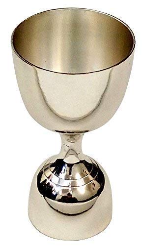 Stainless Steel Jigger shot glass Double Sided Peg Measure (60ml and 30ml, Silver)