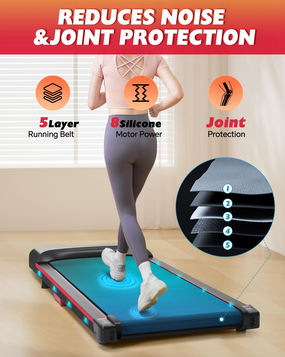 Walking Pad Treadmill with Incline,3 in 1 Under Desk Treadmill Walking Pad with Removable Desk Workstation Treadmill for Home Small Office with LED Display Wristband Remote Control